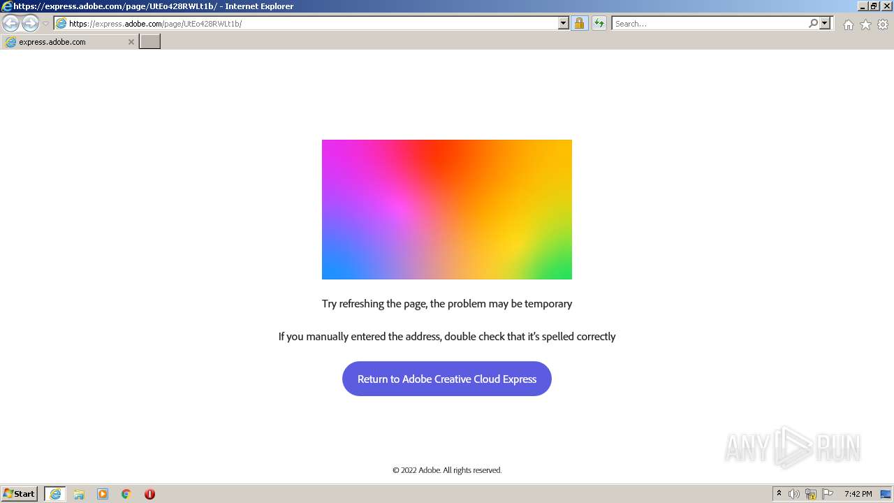 Malware analysis https://linkprotect.cudasvc.com/url?a=https%3a%2f%2fexpress.adobe.com%2fpage ...
