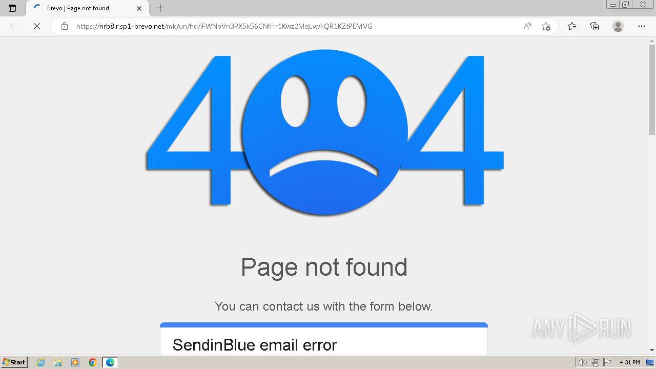 Malware analysis https://nrb8.r.sp1-brevo.net/mk/un/hd ...