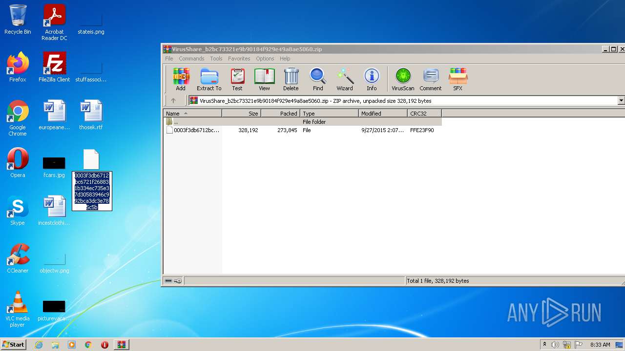Malware analysis VirusShare_b2bc73321e9b90184f929e49a8ae5060.zip ...