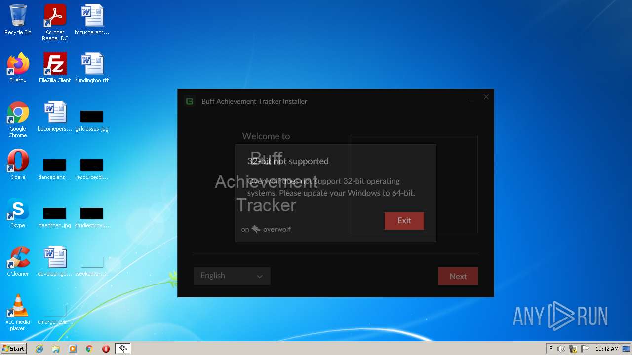 Malware analysis Buff Achievement Tracker - Installer.exe Malicious ...