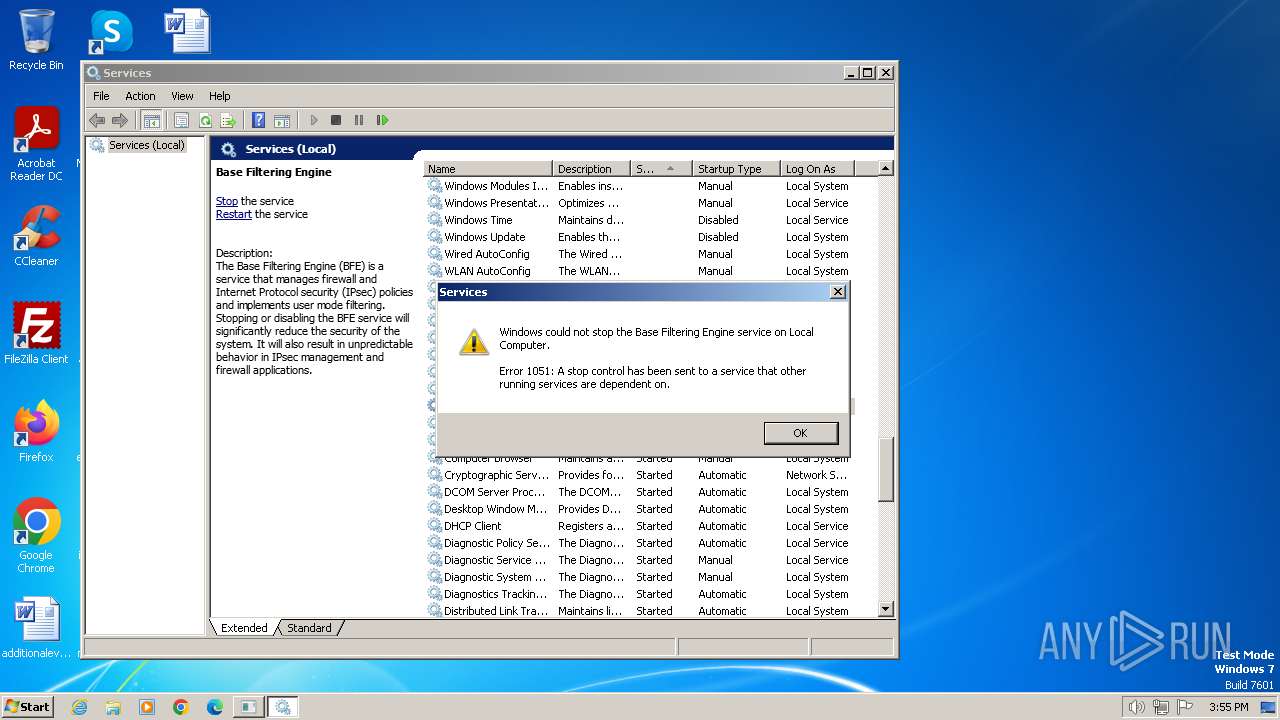 Malware Analysis Test-vm.exe Malicious Activity