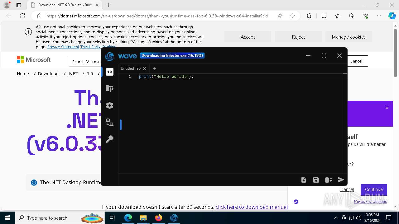 Malware analysis getwave.gg Malicious activity | ANY.RUN - Malware Sandbox Online