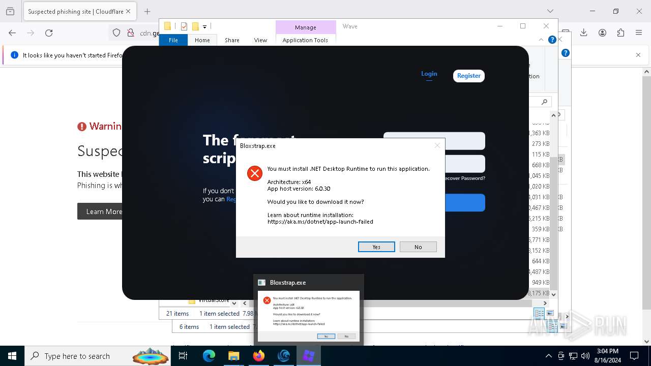 Malware analysis getwave.gg Malicious activity | ANY.RUN - Malware Sandbox Online