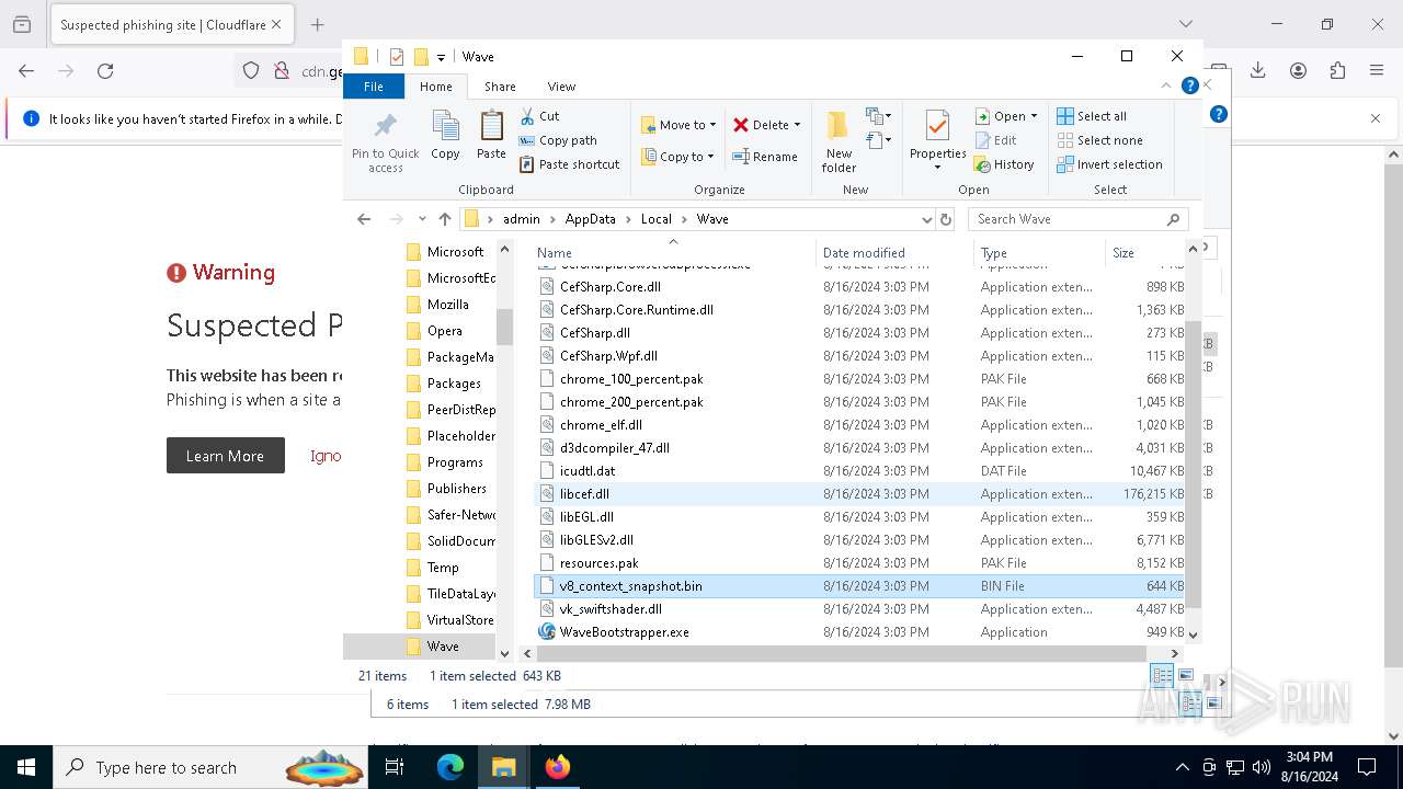 Malware analysis getwave.gg Malicious activity | ANY.RUN - Malware Sandbox Online