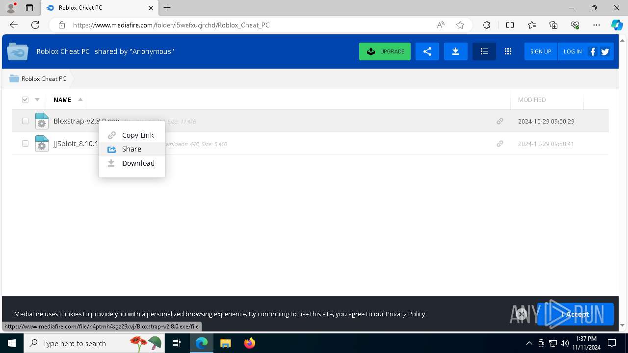 Malware analysis https://rkns.link/nv4dz Malicious activity | ANY.RUN ...
