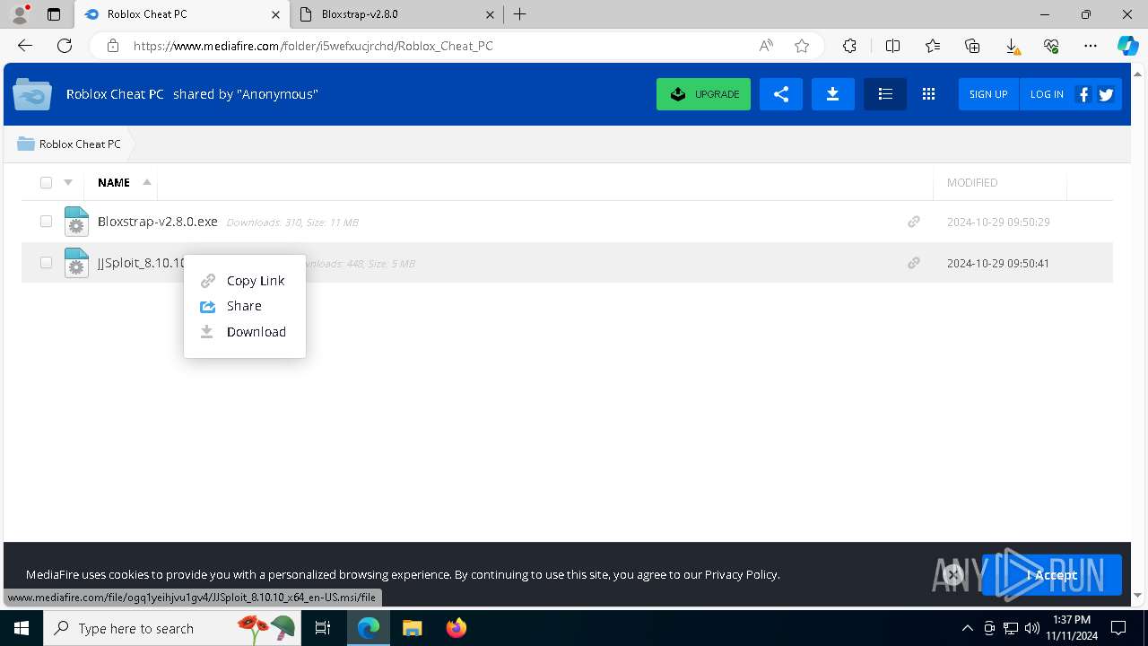 Malware analysis https://rkns.link/nv4dz Malicious activity | ANY.RUN ...
