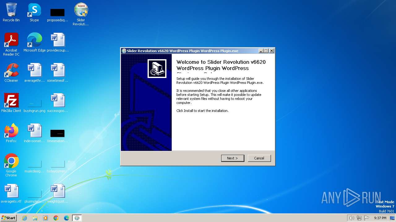 Malware analysis Slider Revolution v6620 WordPress Plugin WordPress Plugin.exe Malicious ...