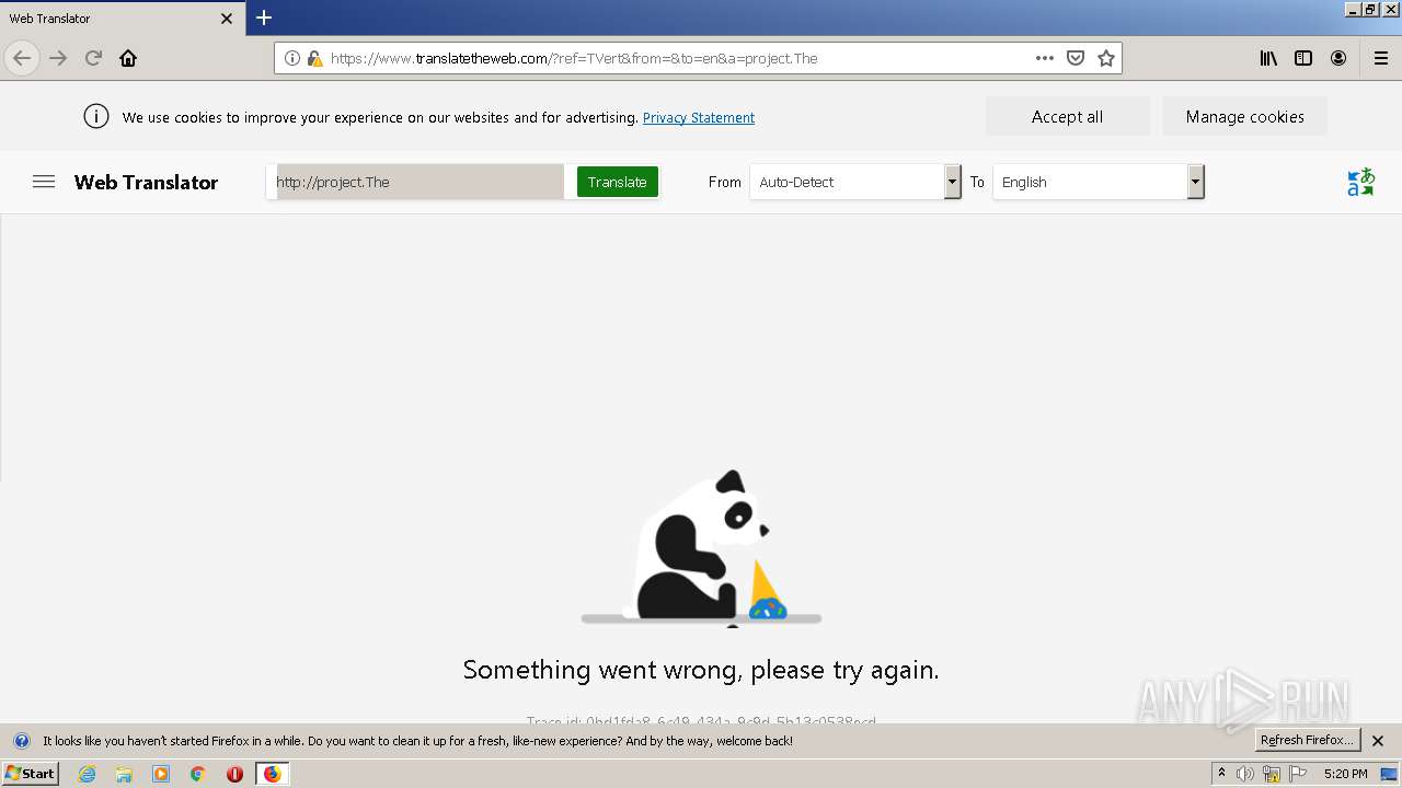 Malware analysis https://ssl.microsofttranslator.com/bv.aspx?ref=TVert&from=&to=en&a=project.The ...