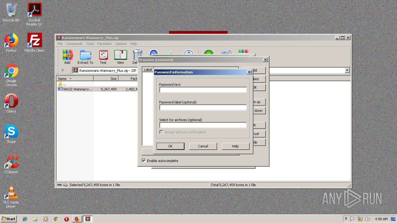 Malware analysis https://github.com/ytisf/theZoo/blob/master/malwares/Binaries/Ransomware.Cerber ...