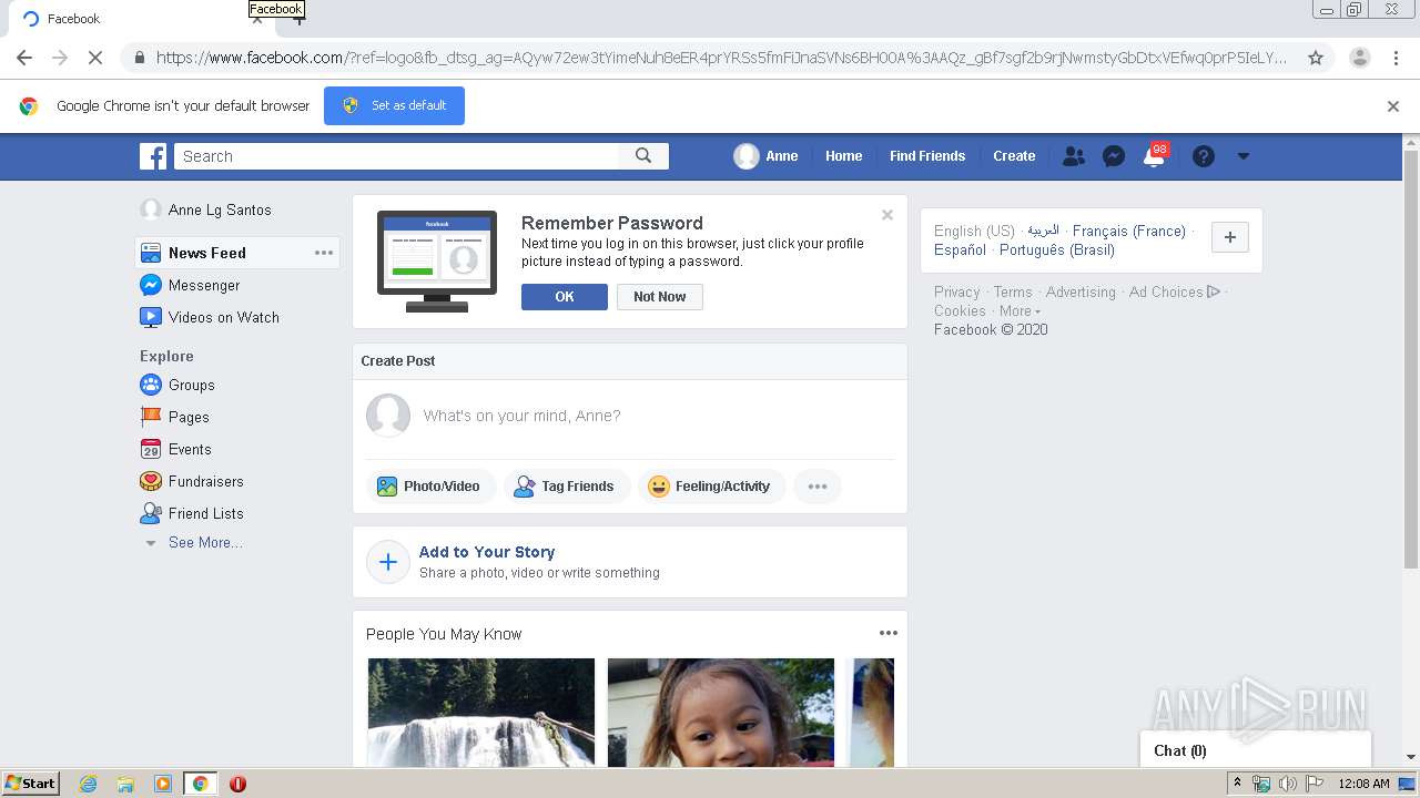 Malware analysis https://www.facebook.com/nd/?friends%2Fcenter%2F&aref ...