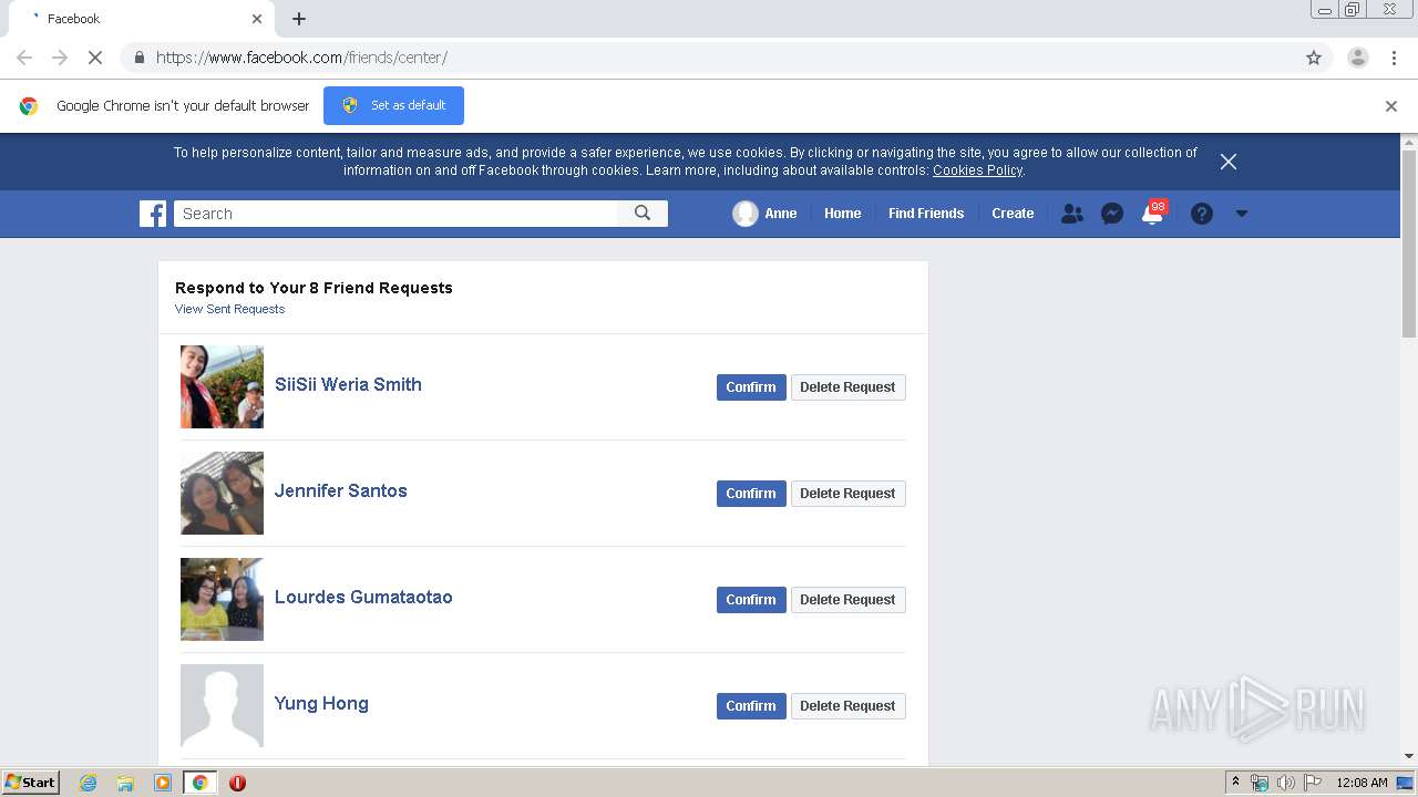 Malware analysis https://www.facebook.com/nd/?friends%2Fcenter%2F&aref ...