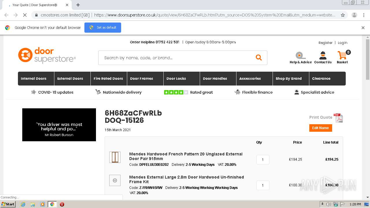 Malware analysis https://mandrillapp.com/track/click/31087941/www.doorsuperstore.co.uk?p ...