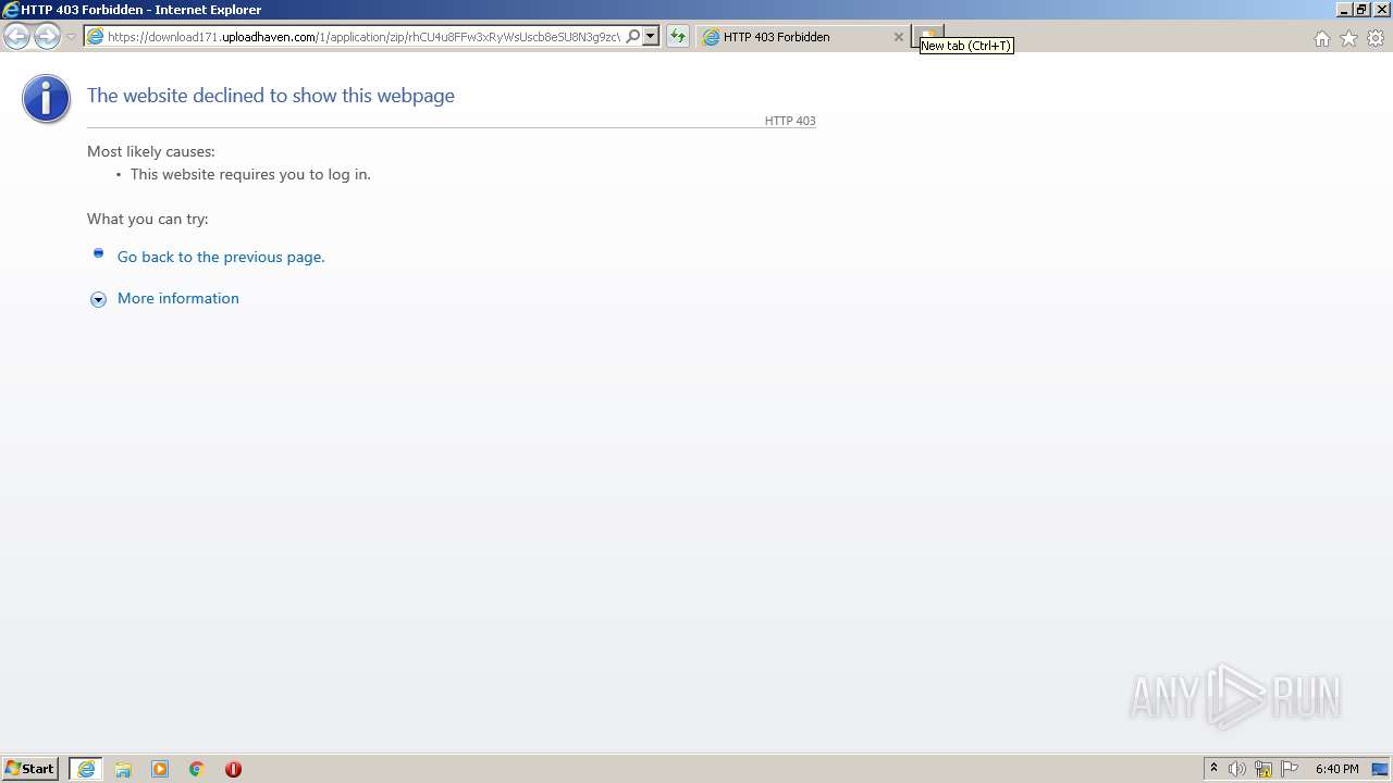 Malware analysis https://download171.uploadhaven.com/1/application/zip ...