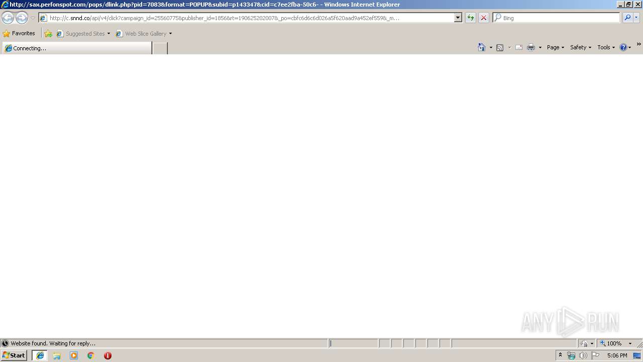 Malware analysis http://c.snnd.co/api/v4/click?campaign_id=25560775 ...
