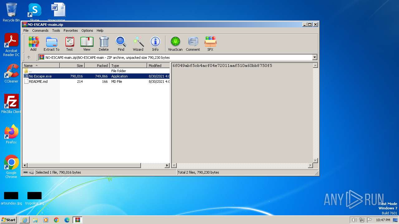 Malware analysis https://github.com/LocalAlloc/NO-ESCAPE/archive/refs/heads/main.zip Malicious ...