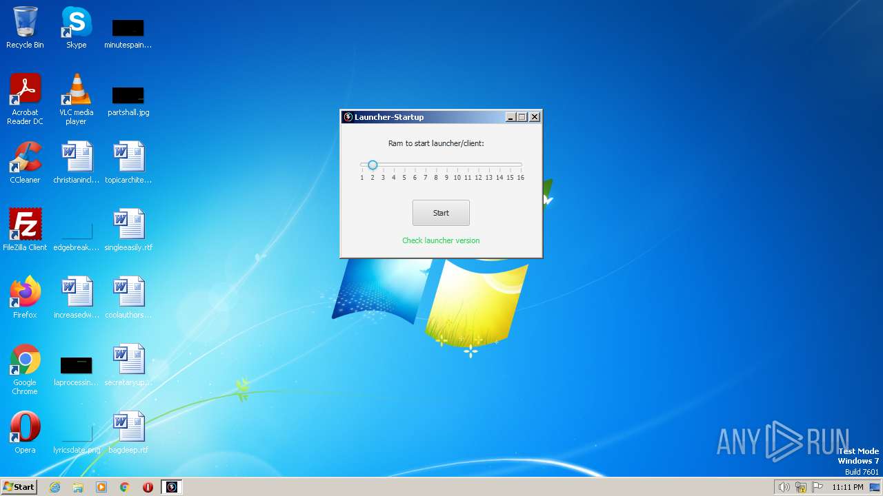 Malware analysis Launcher(1).jar Malicious activity | ANY.RUN - Malware ...