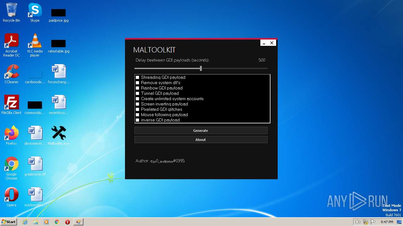 Malware analysis Maltoolkit.exe Malicious activity | ANY.RUN - Malware Sandbox Online
