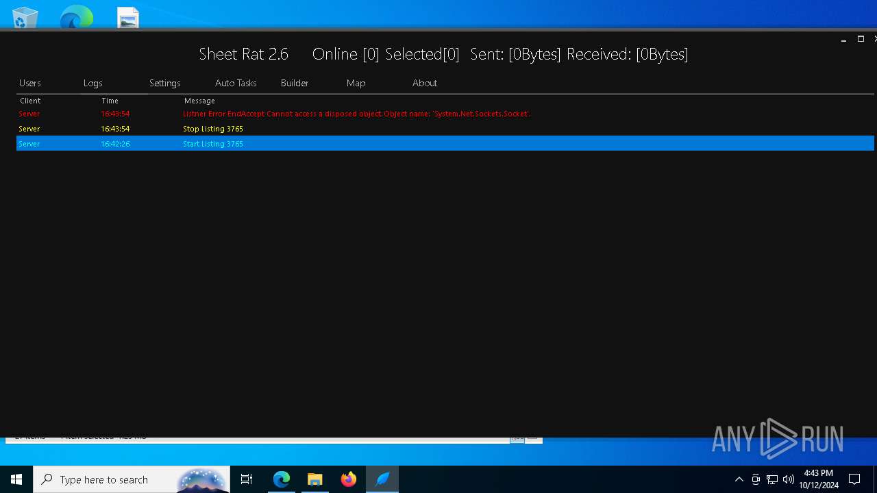 Malware Analysis Https:  Github.com Flugernews Sheetrat Malicious 