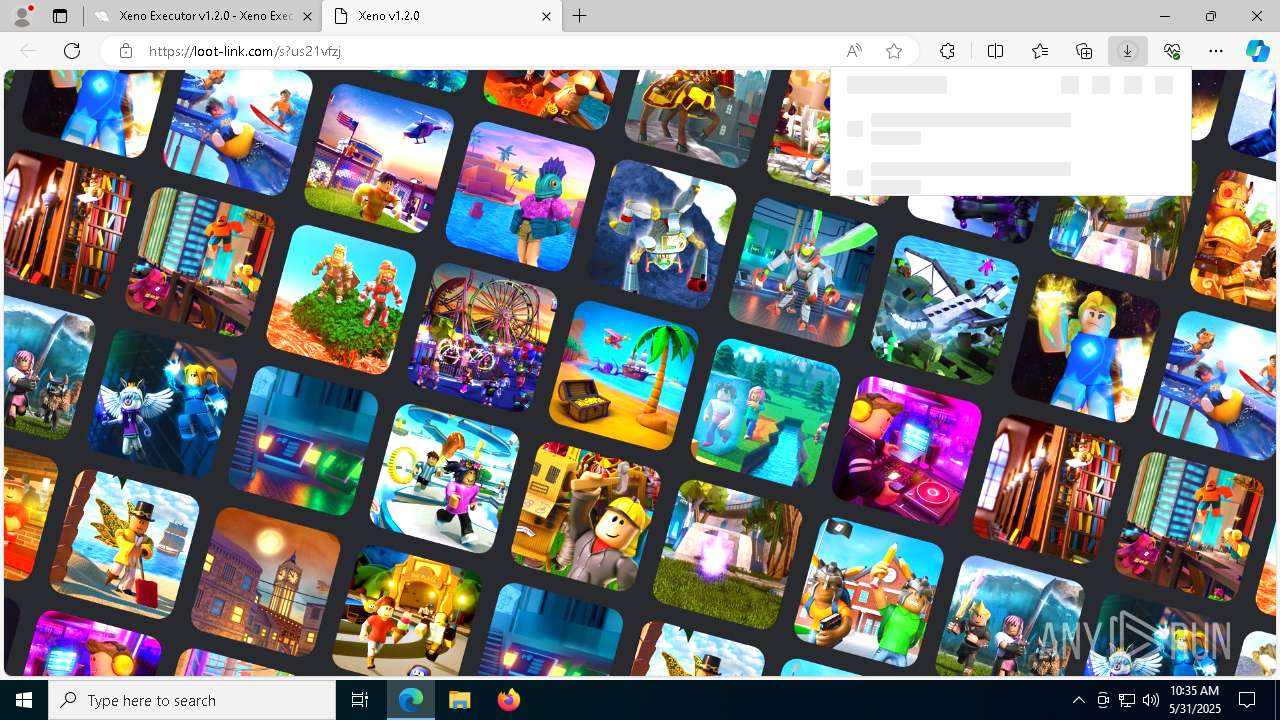 Analysis https://xenoexecutor.live/ Malicious activity - Interactive ...