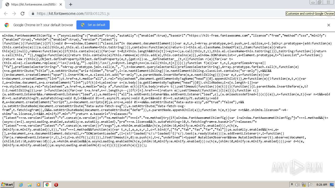 Malware analysis https://kit.fontawesome.com/585b051251.js No threats ...