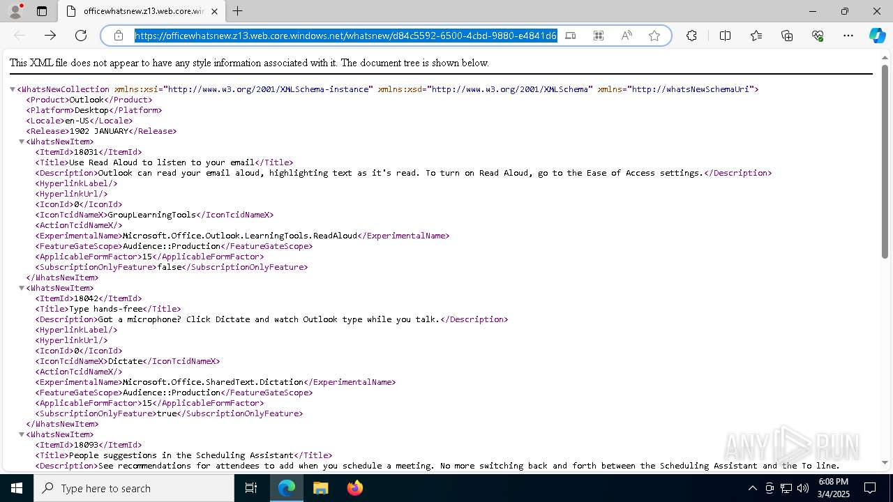 Analysis https://officewhatsnew.z13.web.core.windows.net/whatsnew ...