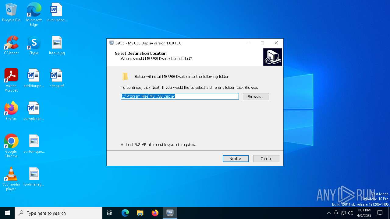 Malware analysis MSDisplay_MultiDev_v1.0.0.18.0.exe Malicious activity ...