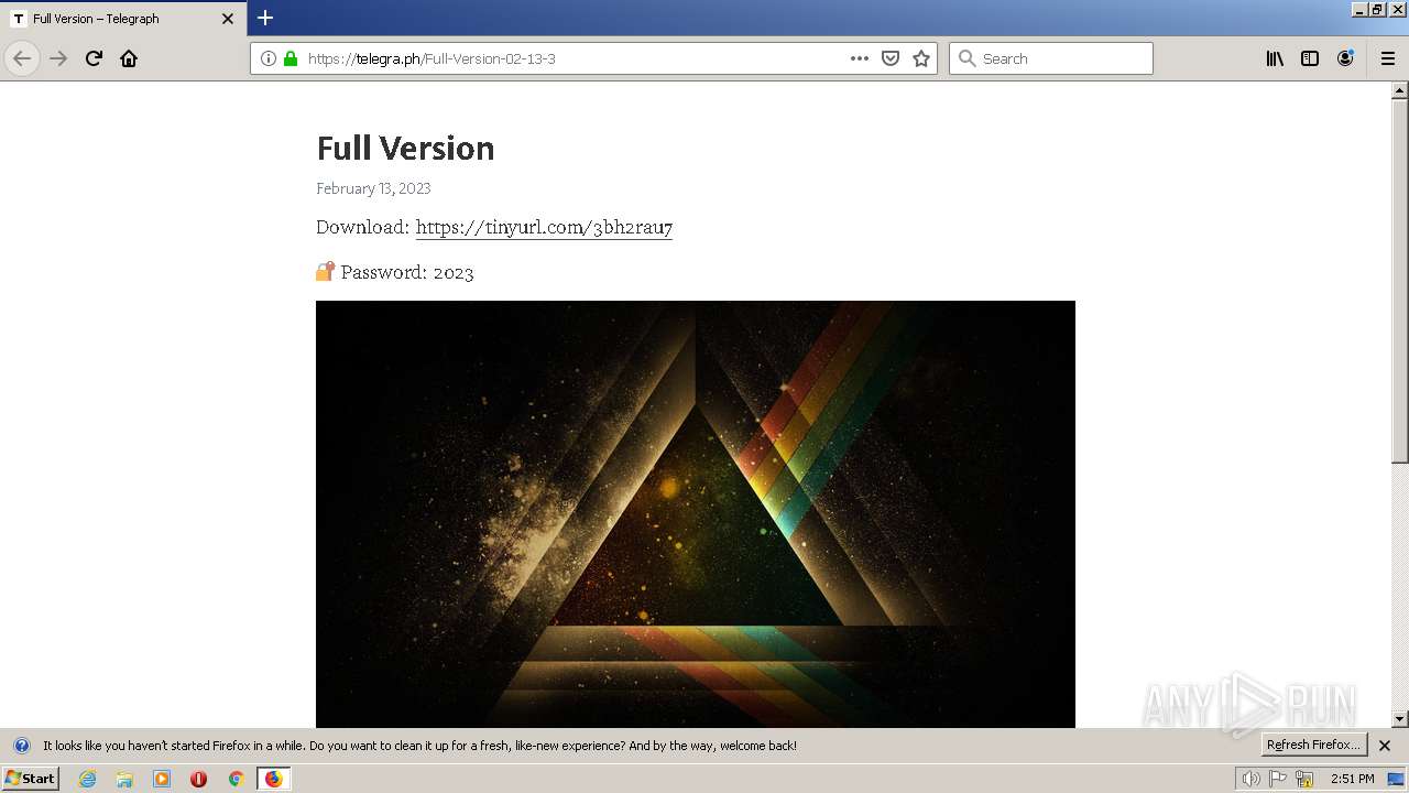 Analysis https://telegra.ph/Full-Version-02-13-3 Malicious activity ...