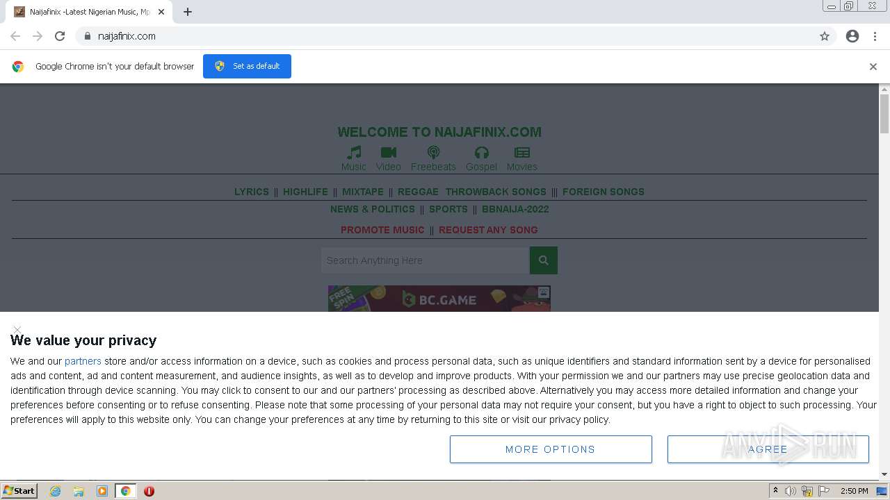 Malware analysis https://naijafinix.com Malicious activity | ANY.RUN ...
