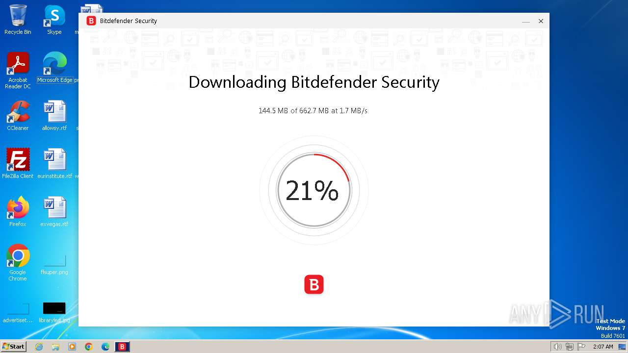 Malware Analysis Bitdefender Avfree Exe Malicious Activity Any Run Malware Sandbox Online