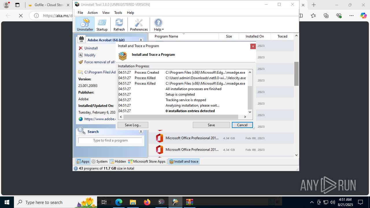 Analysis https://gofile.io/d/OAdat2 Malicious activity - Interactive analysis ANY.RUN