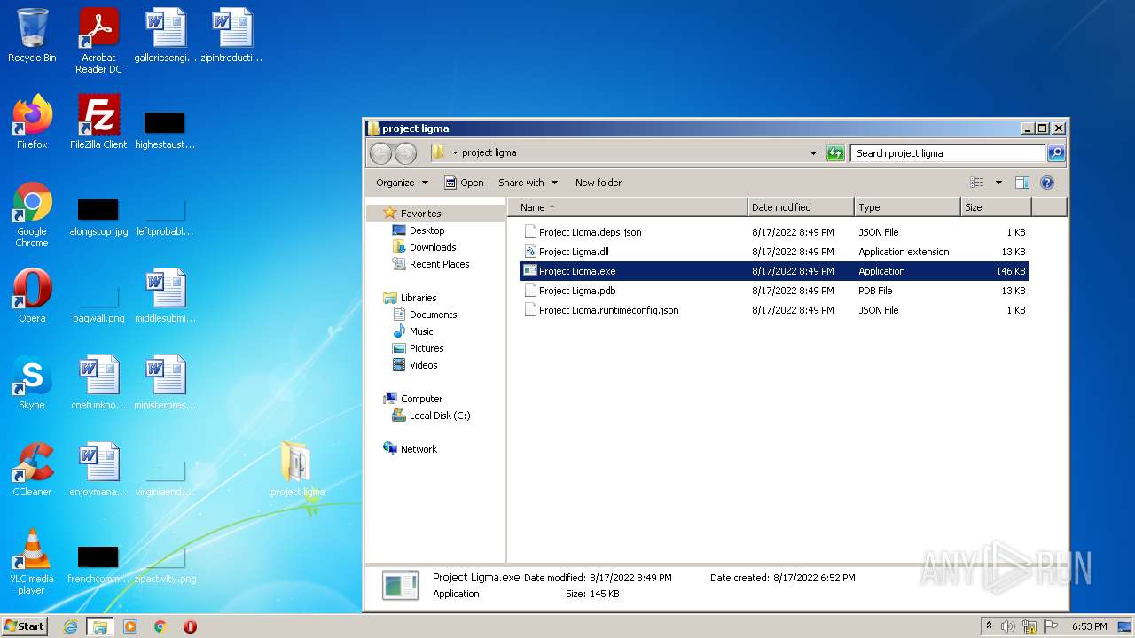 Malware analysis project ligma.zip Malicious activity | ANY.RUN ...