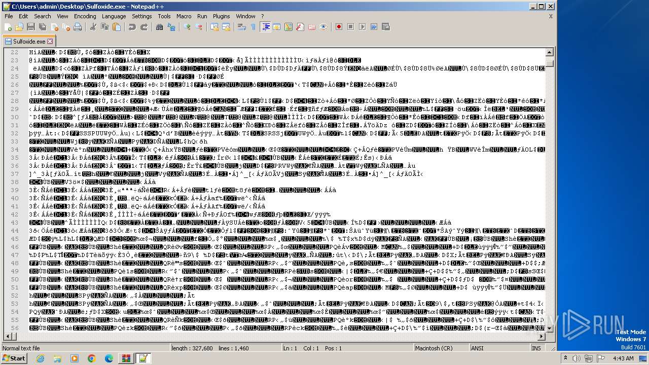 Malware analysis Sulfoxide 1.4.7z Malicious activity | ANY.RUN - Malware Sandbox Online