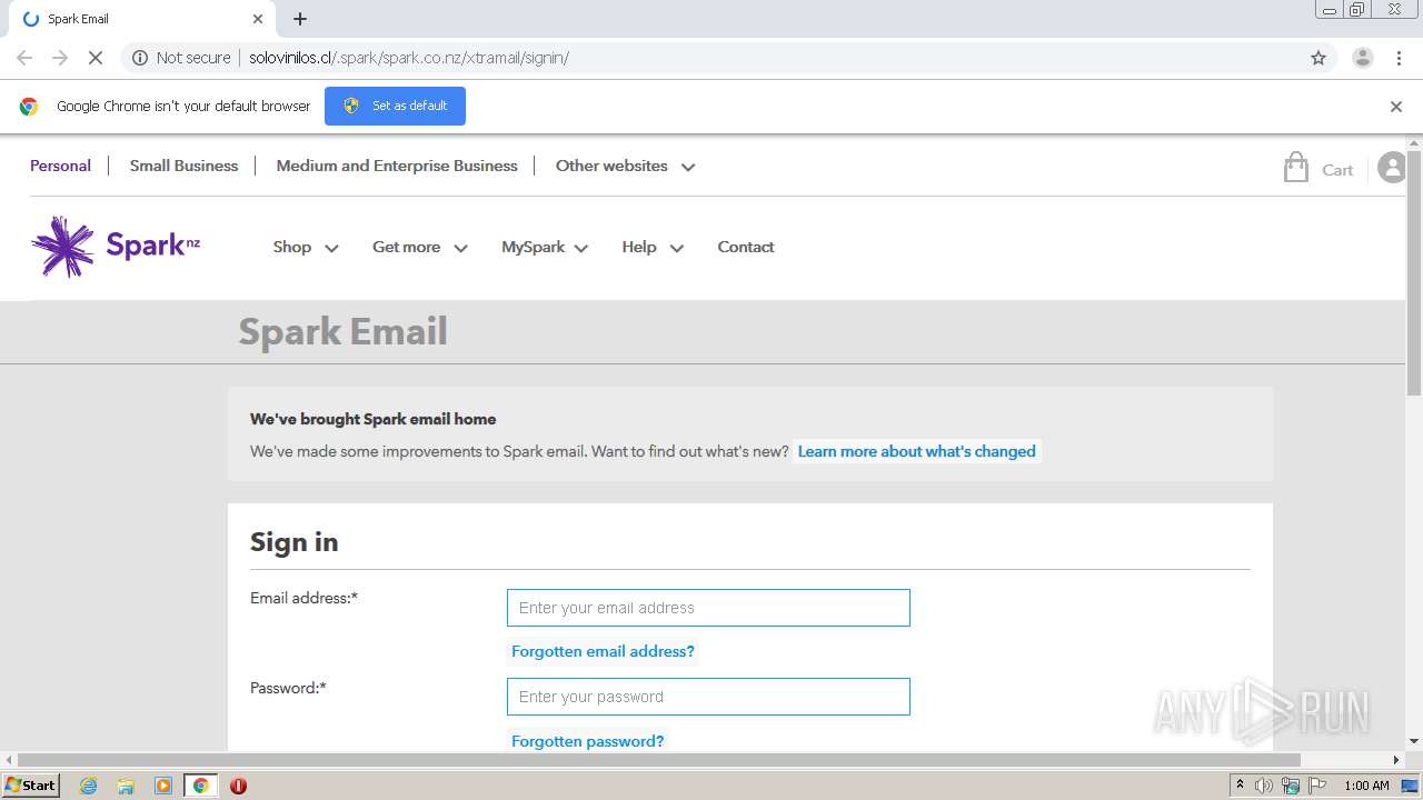Malware analysis http://solovinilos.cl/.spark/spark.co.nz/xtramail ...