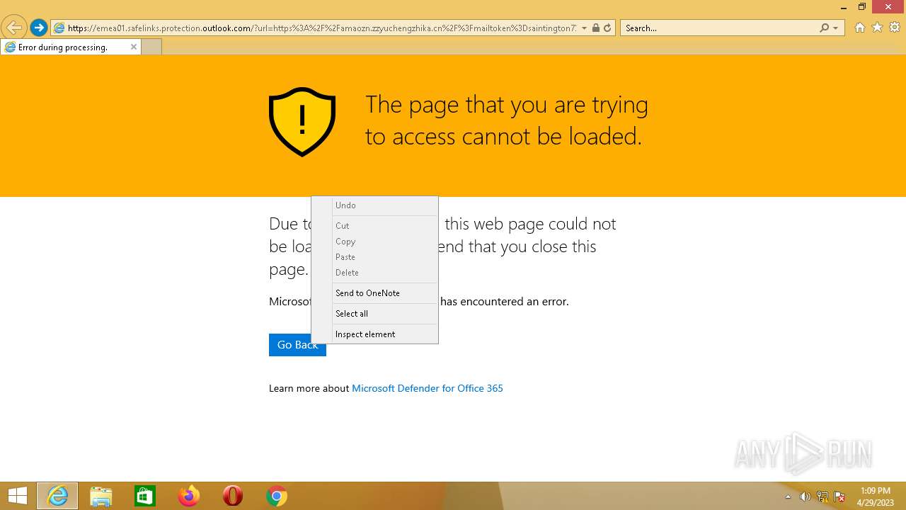 Malware analysis https://emea01.safelinks.protection.outlook.com/?url ...