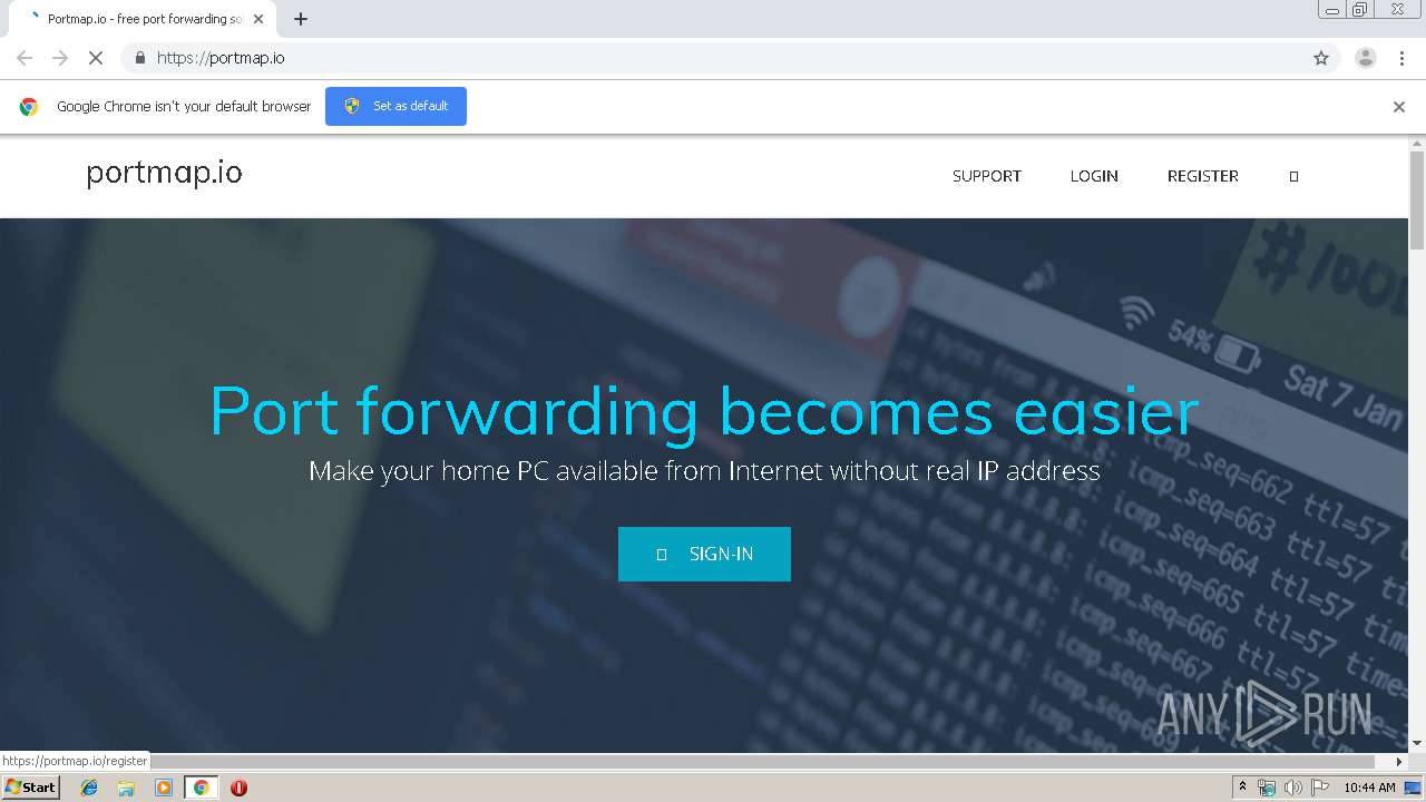 Malware analysis http://www.portmap.io Malicious activity | ANY.RUN - Malware Sandbox Online