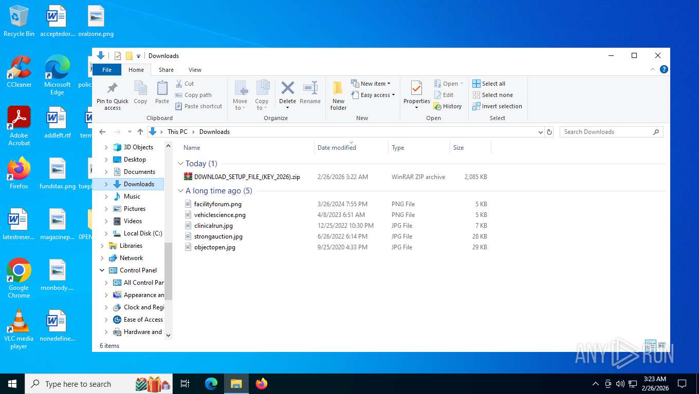 Malware analysis D0WNL0AD_SETUP_FILE_(KEY_2026).zip Malicious activity ...