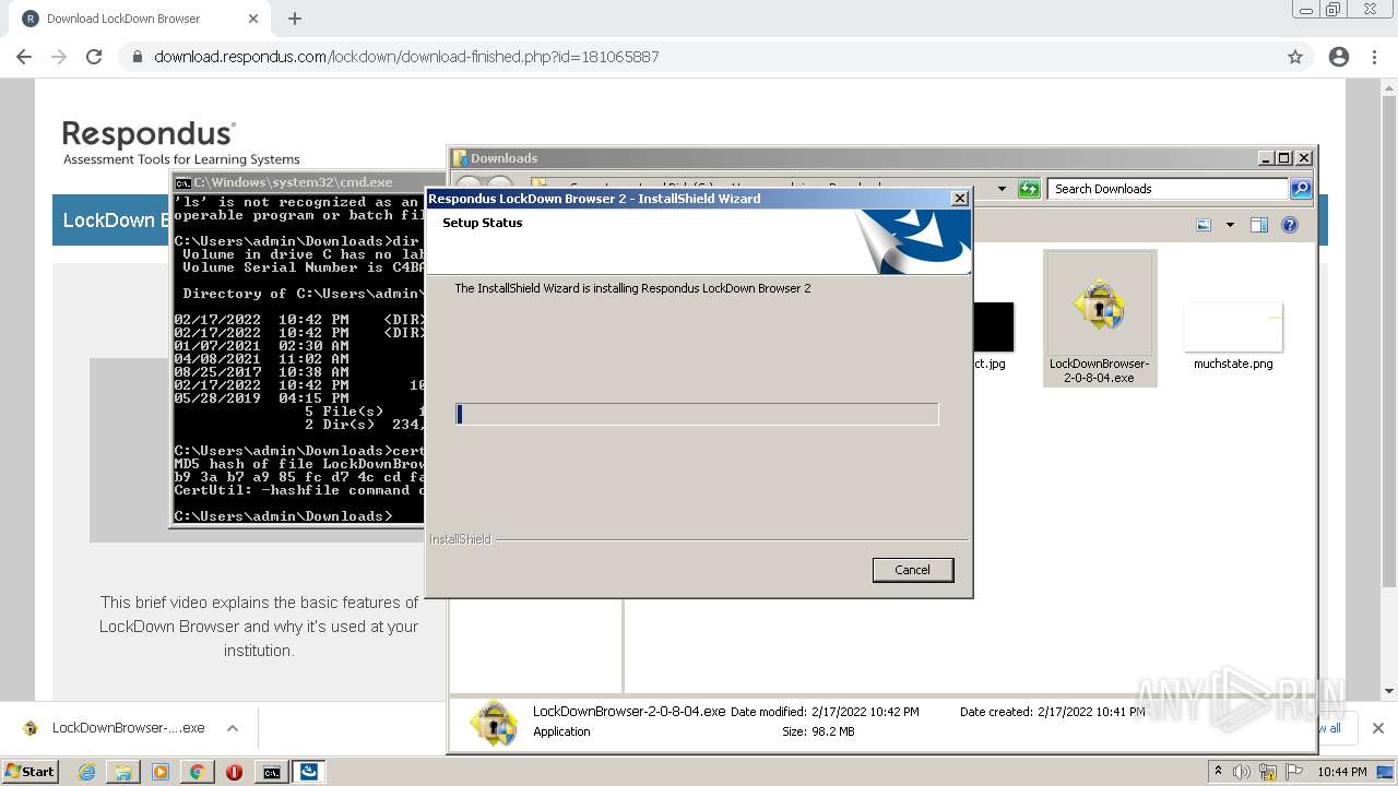 Malware analysis https://download.respondus.com/lockdown/download.php ...