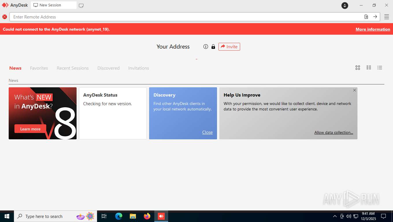 Malware analysis AnyDesk.exe Malicious activity | ANY.RUN - Malware Sandbox Online