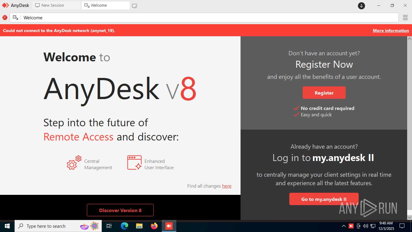 Malware analysis AnyDesk.exe Malicious activity | ANY.RUN - Malware ...