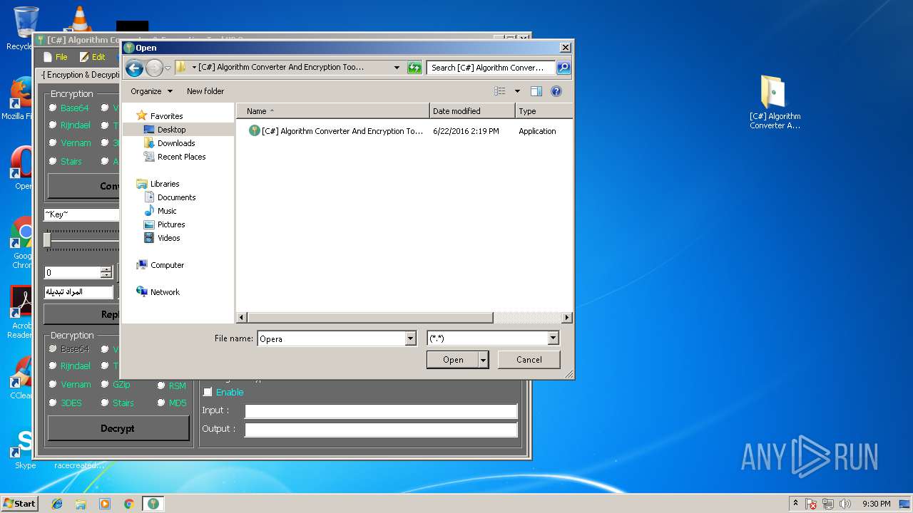 Malware analysis [CSharp] Algorithm Converter & Encryption Tool v3.0 By Crypter~Rajawi.rar ...