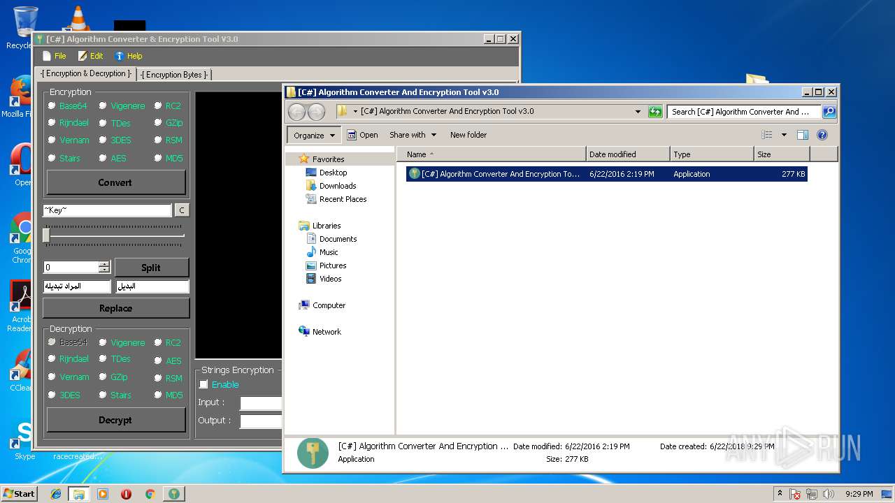 Malware analysis [CSharp] Algorithm Converter & Encryption Tool v3.0 By Crypter~Rajawi.rar ...