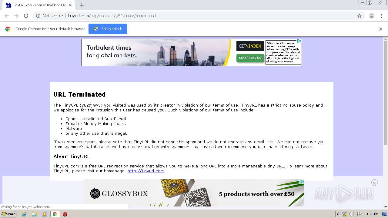 Malware analysis http://tinyurl.com/y82djnwv Malicious activity | ANY.RUN - Malware Sandbox Online