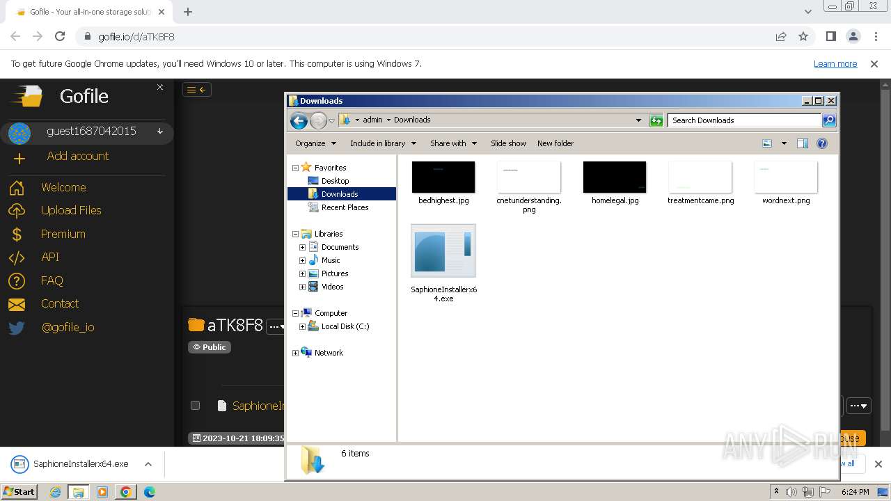 Malware analysis https://gofile.io/d/aTK8F8 Malicious activity | ANY.RUN - Malware Sandbox Online