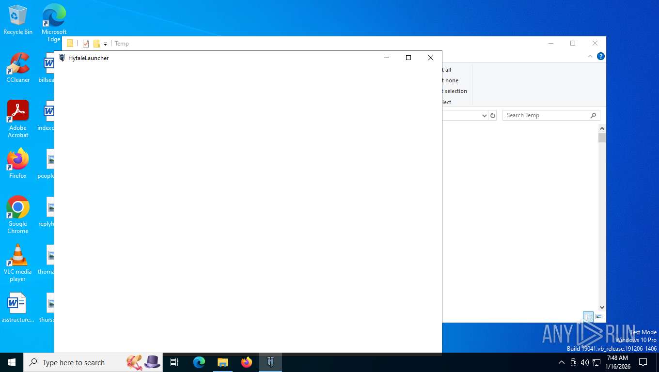 Malware analysis hytale.exe Malicious activity | ANY.RUN - Malware ...