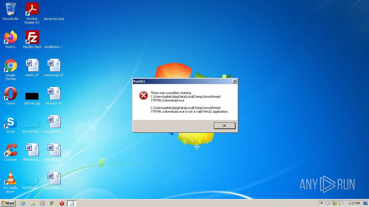 Malware analysis Unconfirmed 779798.crdownload No threats detected ...