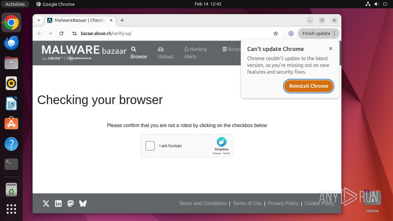Malware analysis https://bazaar.abuse.ch/sample ...