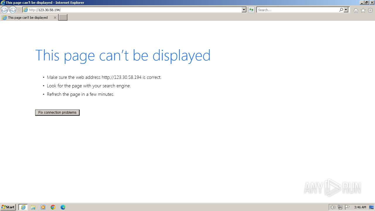 Analysis 123.30.58.194 Malicious activity - Interactive analysis ANY.RUN