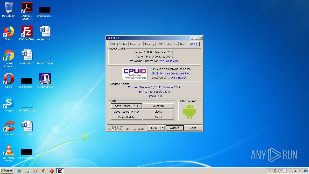 Malware analysis https://www.cpuid.com/downloads/cpu-z/cpu-z_1.91-en ...