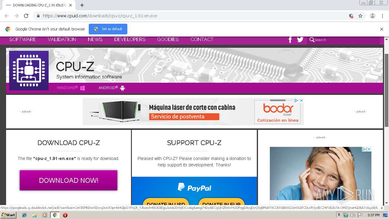Malware analysis https://www.cpuid.com/downloads/cpu-z/cpu-z_1.91-en ...
